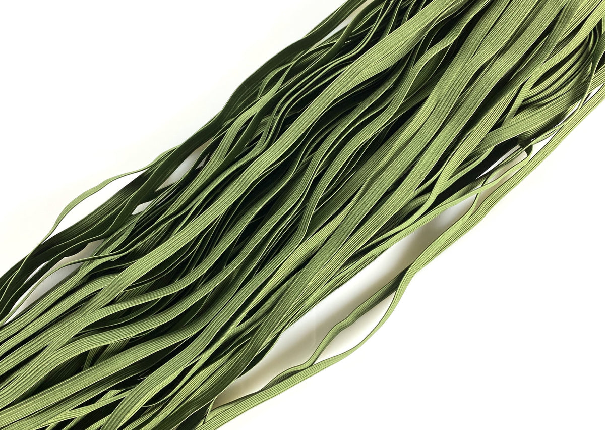 1/4" Flat Elastic - Army Green | Fantastic Elastic Company